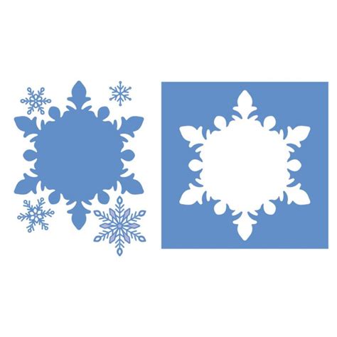 Crafters Companion Frosted Window Snowflake Frame Craft Die 123stitch
