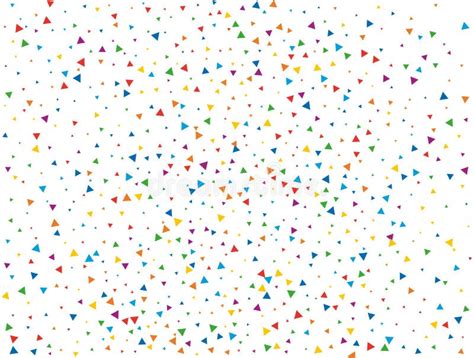 New Year Triangular Confetti Light Rainbow Glitter Confetti Background
