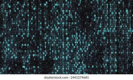 Stream Binary Matrix Code On Screen Stock Vector Royalty Free Shutterstock