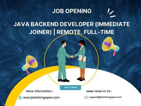Jobs Hiring Open On Linkedin Java Backend Developer Immediate Joiner Remote Full Time 👉