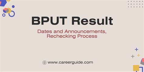 Bput Result Dates And Announcements Rechecking Process Careerguide