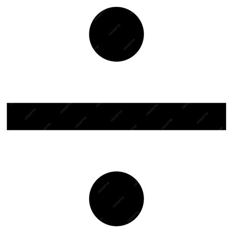 Premium Vector Division Symbol Basic Mathematical Symbols Sign