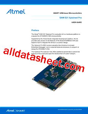ATSAMD J A Datasheet PDF ATMEL Corporation