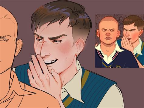 Bully Scholarship Edition Fanart Desenho De Rosto Personagens Meio Gay