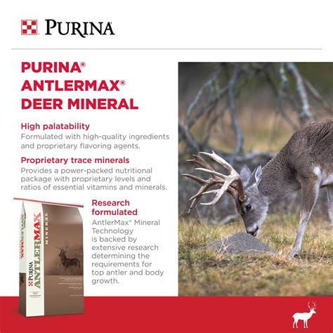 Purina® Antlermax Premium Deer Mineral Supports Antler Growth