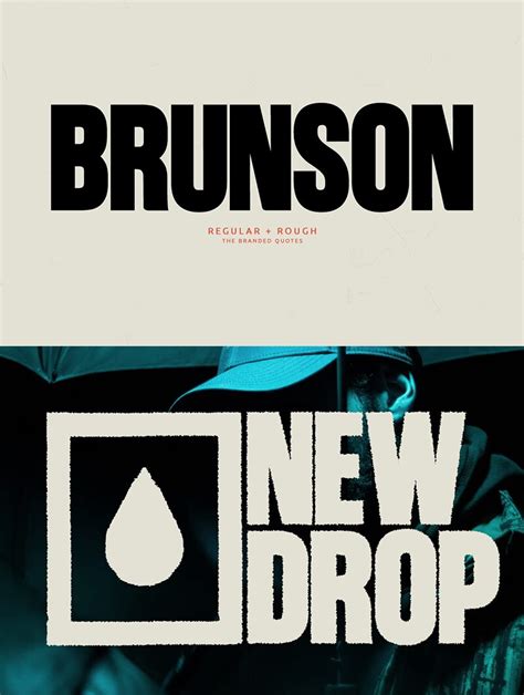 Brunson Rough Font