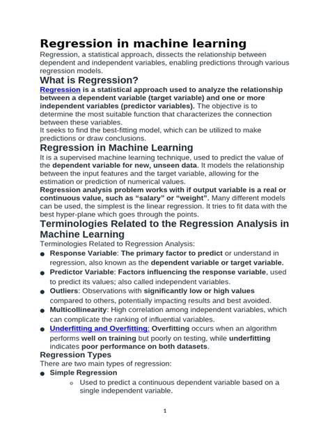 Unit 3 Regression Pdf Regression Analysis Support Vector Machine