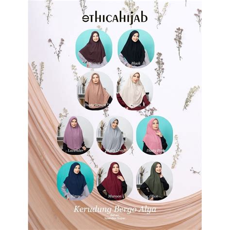 Jual Bergo Instanjilbab Bergohijab Bergo Spandek Super Bergo Alya By