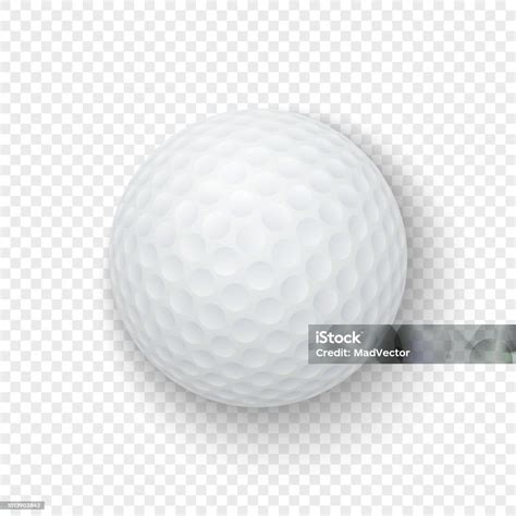 벡터 현실적인 3d 화이트 클래식 골프 공 아이콘 근접 촬영 투명도 격자 배경에 고립 그래픽 디자인 서식 파일 이랑 상위 뷰 골프공에 대한 스톡 벡터 아트 및 기타 이미지