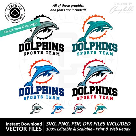 Dolphins Vector Logo