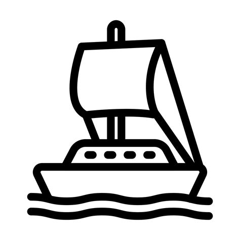 Boat Icon Design 13085656 Vector Art At Vecteezy