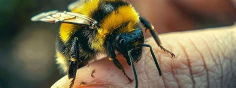Premium Photo Bumblebee Sting Closeup