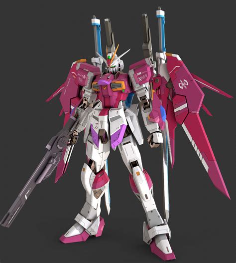 Mecha Destiny Impulse Gundam 3d Model By Akbarindra