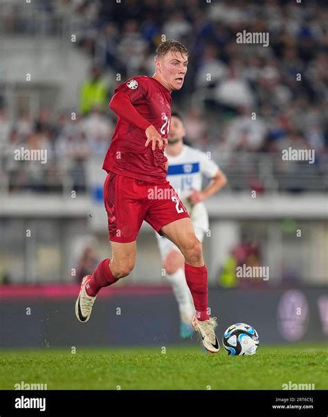 September 10 2023 Rasmus HÃ¸jlund Denmark Controls The Ball During A Group H Euro 2024