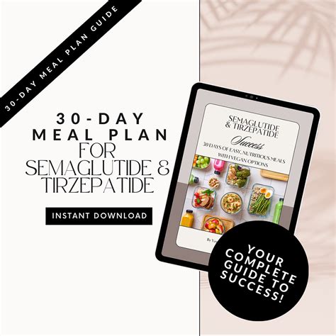 30 Day Meal Plan For Semaglutide And Tirzepatide Yaya Bodysculpting