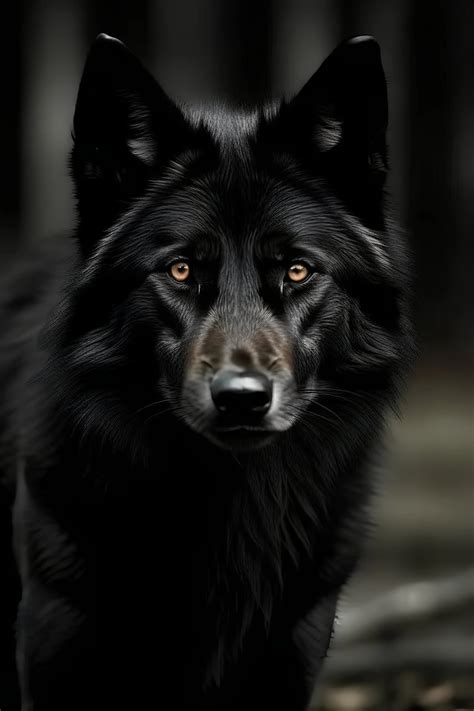 Beautiful Black Wolf Female