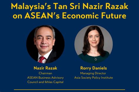 Malaysias Tan Sri Nazir Razak On Aseans Economic Future Asean Business Advisory Council