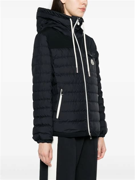 Moncler Hooded Down Puffer Jacket In Blue Modesens