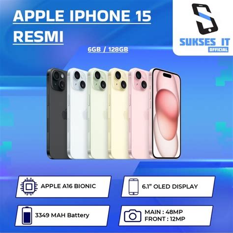 Jual Hp Ip 15 128gb A16 Bionic Garansi Resmi Shopee Indonesia