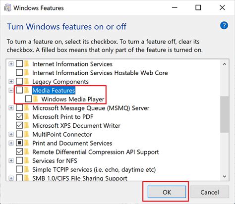 Uninstall Or Disable Windows Media Player In Windows