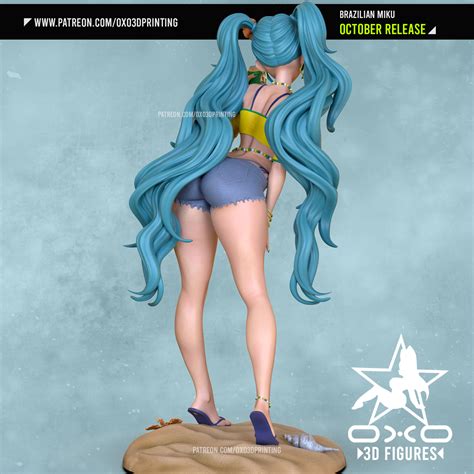Brazilian Miku Anime Figure From Oxo3d Printing Oxo Mmf423805