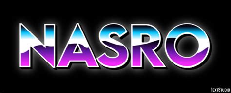 Nasro Text Effect And Logo Design Name