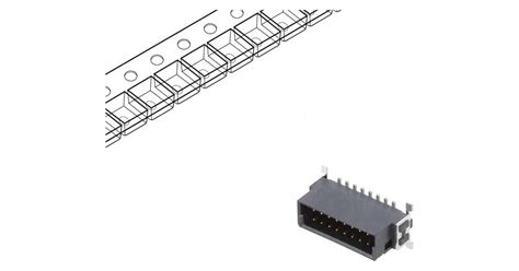 Conector Pcb Pcb Tată 16 Pin 1 27mm Termoplast Adam Tech Okazii Ro
