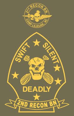 2nd Recon Battalion T Shirt Hard Charger Apparel