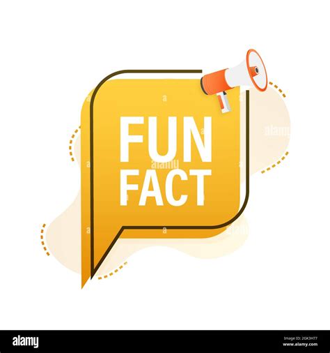 Megaphone Banner Fun Fact Vector Stock Illustration Stock Vector