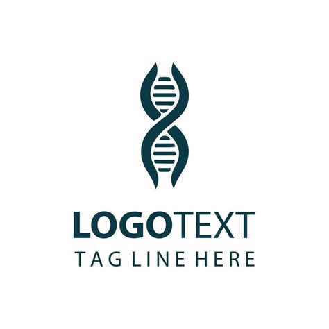 Dna Helix Logo Dna Helix Biotechnologie Genzellen Chromosom Logo Und