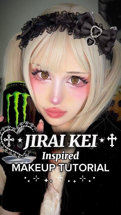 Jirai Kei Makeup 🎀🖤 On Non Asian Features Makeuptutorial Jiraikei