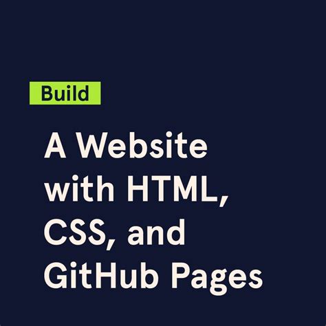Build A Website With Html Css And Github Pages Codecademy In 2025 Computer Basics Github
