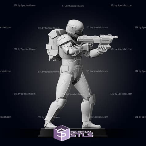 Republic Commando Standing Pose 2 Ready To 3d Print Specialstl