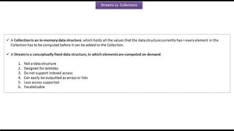 What Is The Difference Between Stream Vs Collection Java 8 Streams