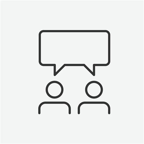 People Communcation Vector Icon Management Line Icon 25421604 Vector
