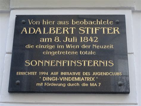 Wien Adalbert Stifter Gedenktafel