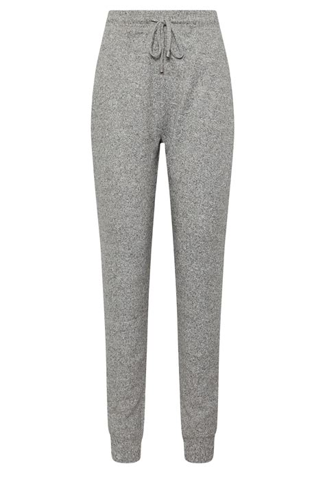 Lts Tall Grey Soft Touch Cuffed Joggers Long Tall Sally