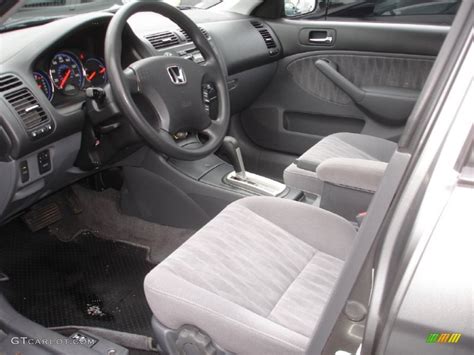 Gray Interior 2005 Honda Civic Lx Sedan Photo 59038195