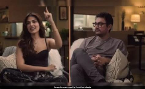 Aamir Khan Breaks Down On Rhea Chakrabortys Talk Show Praises Her