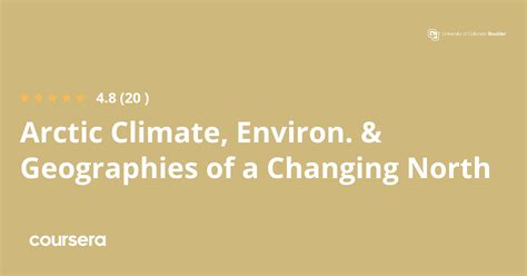 Arctic Meltdown Specialization 3 Courses Cu Boulder Coursera