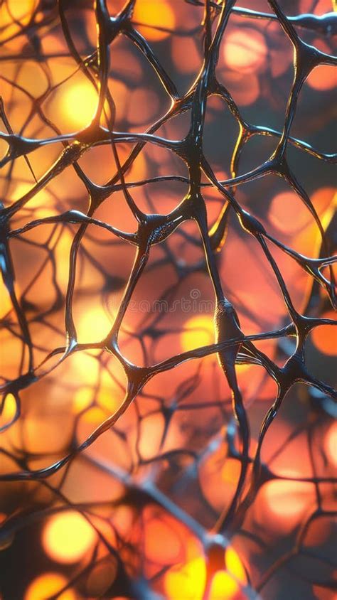 Ai Neural Network Illustration With Abstract Glowing Lines Representing