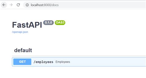 getting started with fastapi
