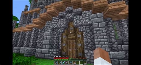 Minecraft Medieval Door Entrance Idea Medieval Door Minecraft