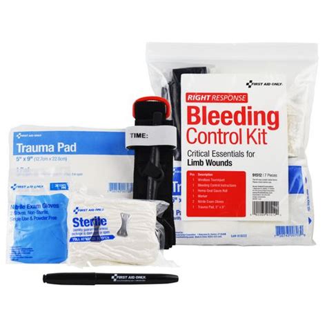 Critical Essentials Bleeding Control Kit For Limb Wounds 8 Pieces