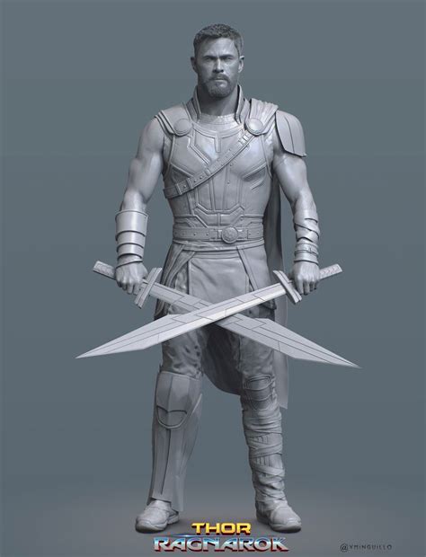 Thor Ragnarok Thor Pixel Art Characters Digital Sculpture