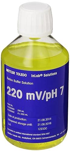 Mettler Toledo C996j14ea 51350060 Redox Buffer Solution 220mv Ph 7