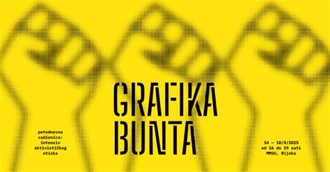 Grafika Bunta Intenziv Aktivističkog Otiska Visit Rijeka