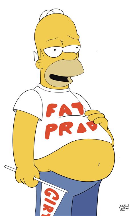Homer Simpson Fat Pride By Stephenobrien666 On Deviantart