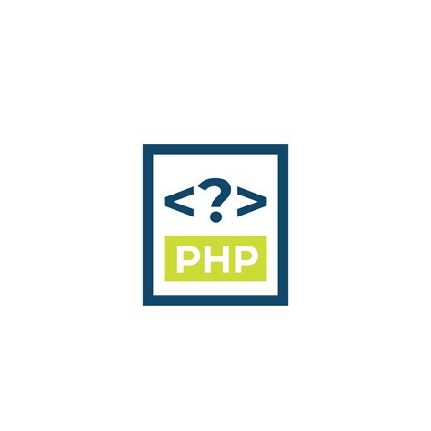 PHP Code Vector Icon On White Vector Art At Vecteezy