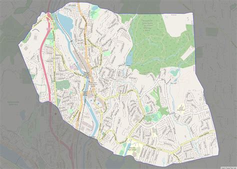 Map Of Ansonia City Connecticut Thong Thai Real